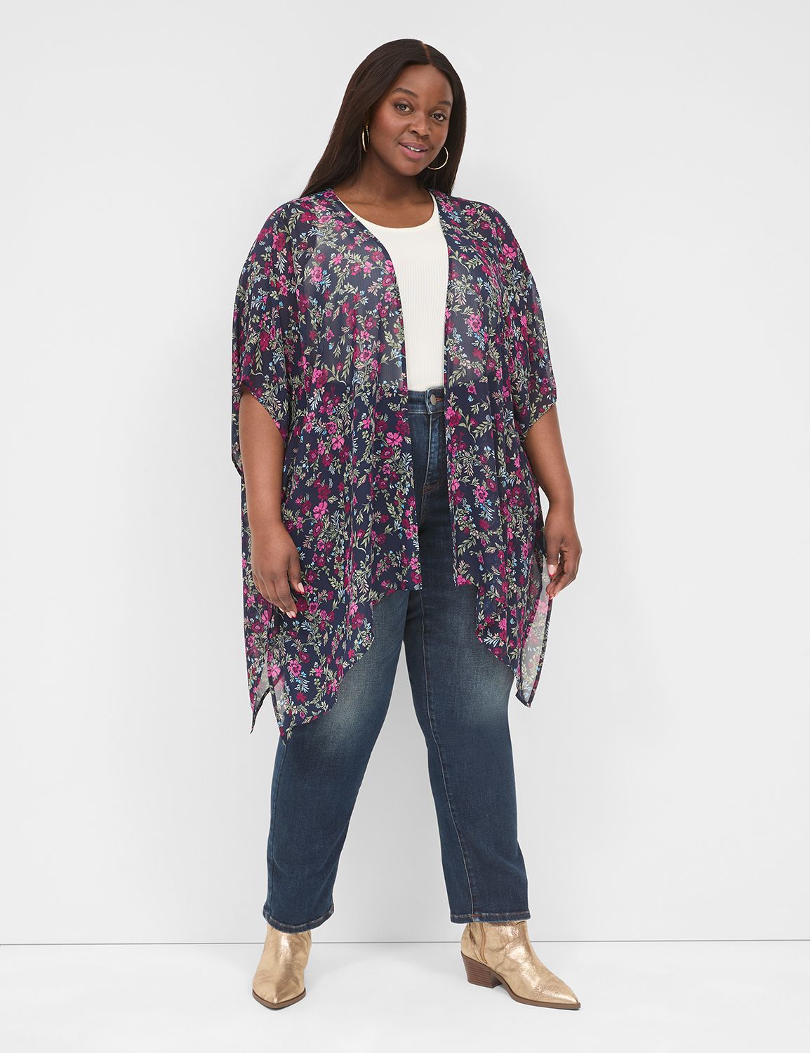 Basic Chiffon Overpiece ALL-OVER 11 | LaneBryant