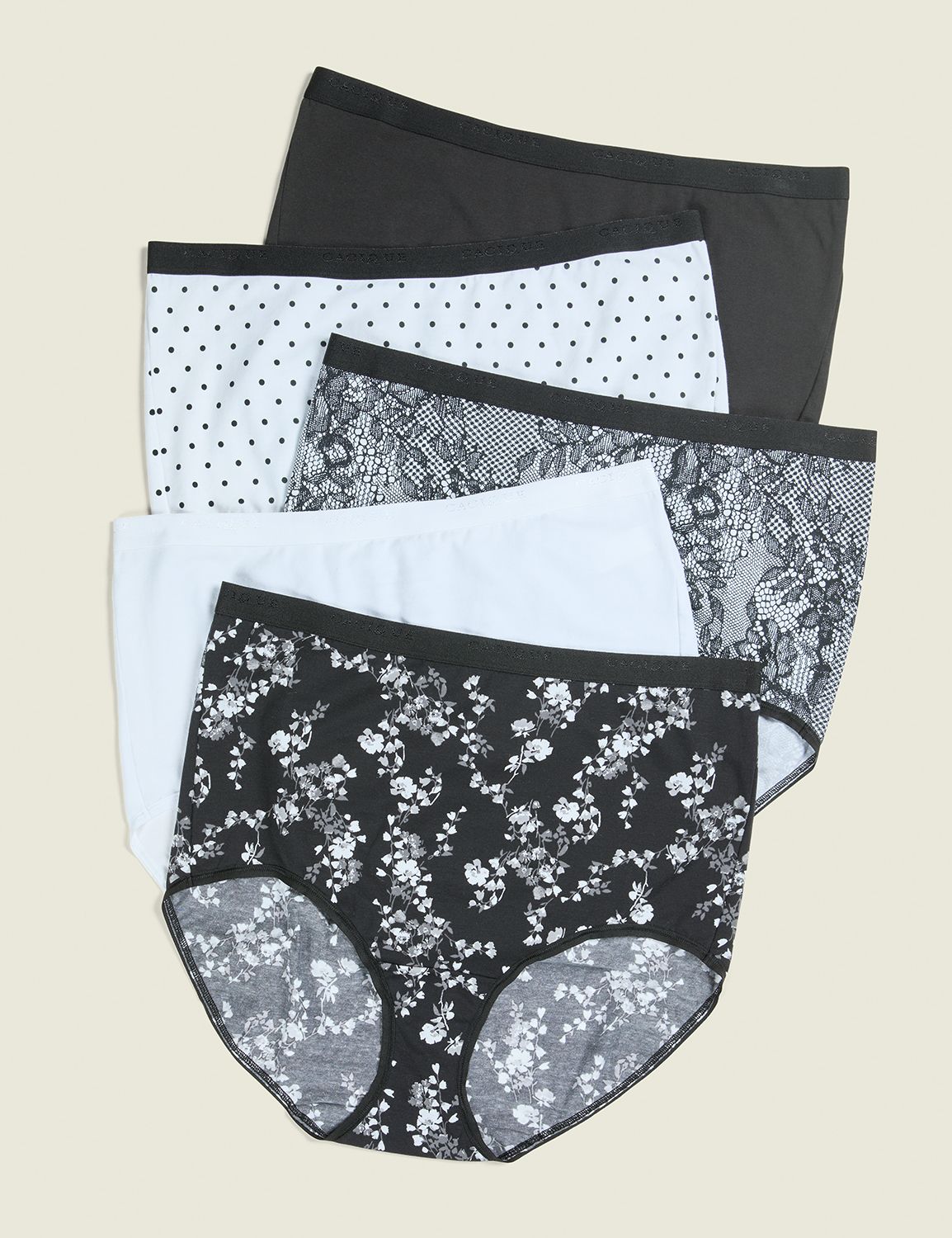 PANTY PACK Cotton High Waist Briefs | LaneBryant