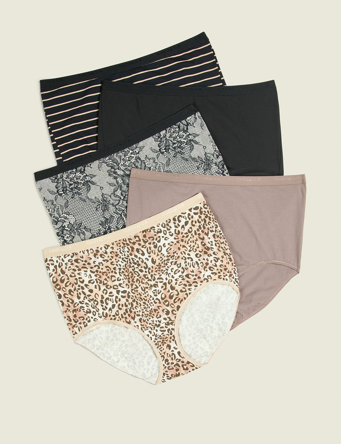 PANTY PACK Cotton High Waist Briefs | LaneBryant