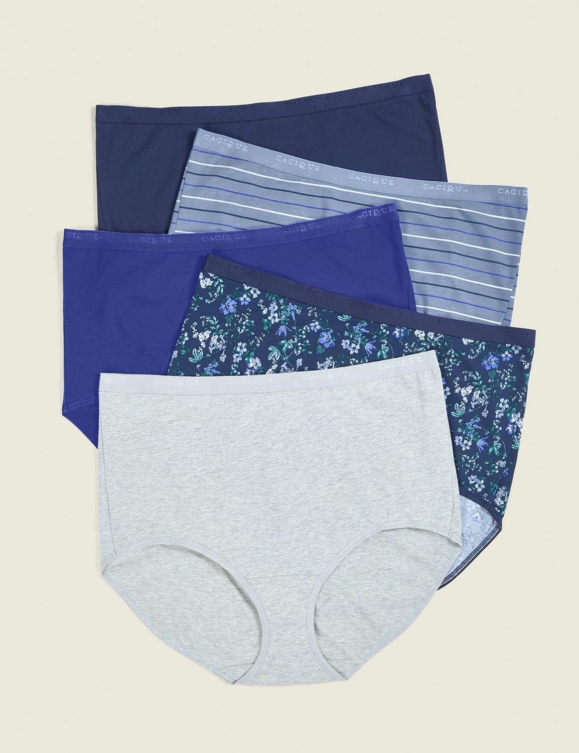 PANTY PACK Cotton High Waist Briefs | LaneBryant