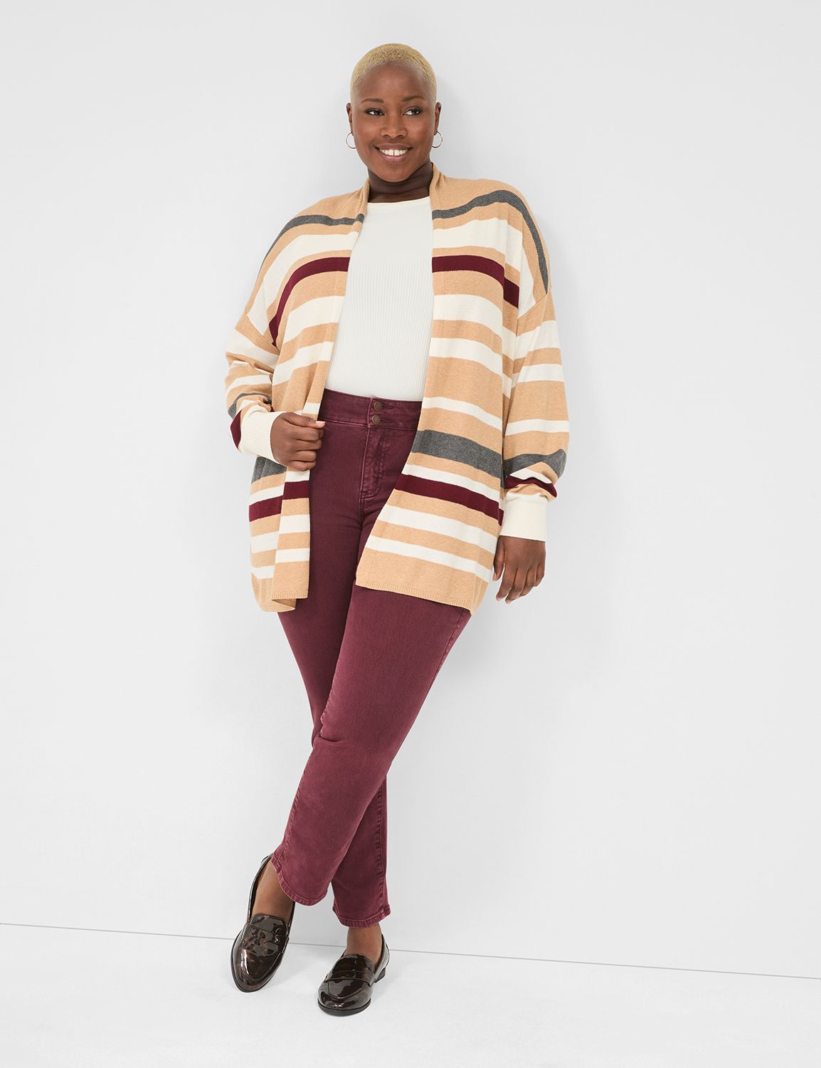 Tighter Tummy Fit High-Rise Color Straight Jean | LaneBryant