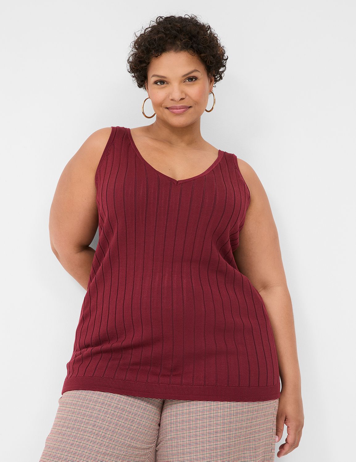 Classic Rib Sweater Tank 1141918 | LaneBryant