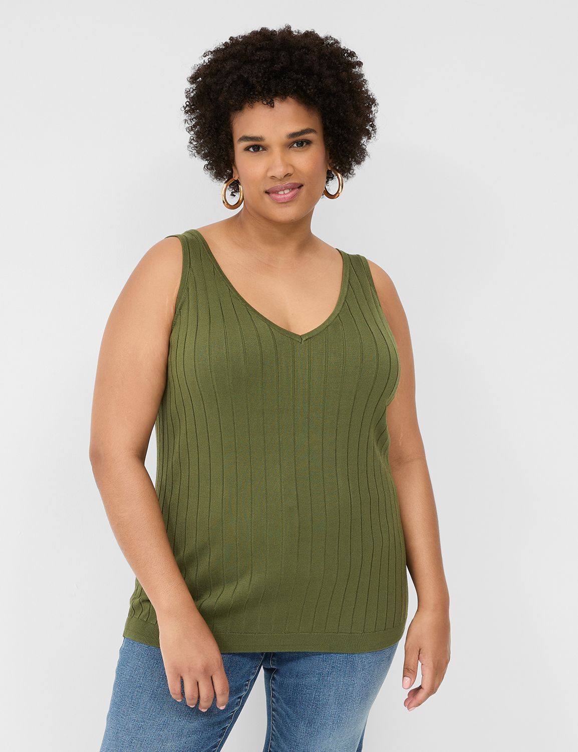 Classic Rib Sweater Tank 1141918 | LaneBryant