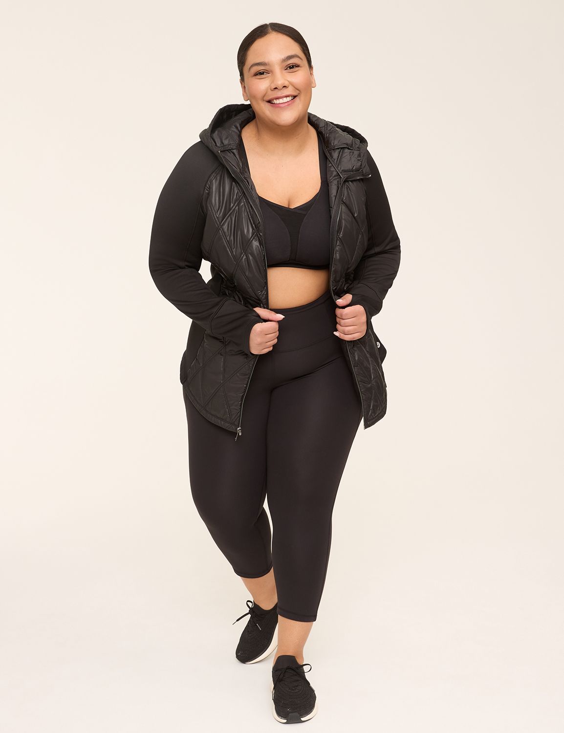 LIVI Quilted Hooded Performance Shi | LaneBryant
