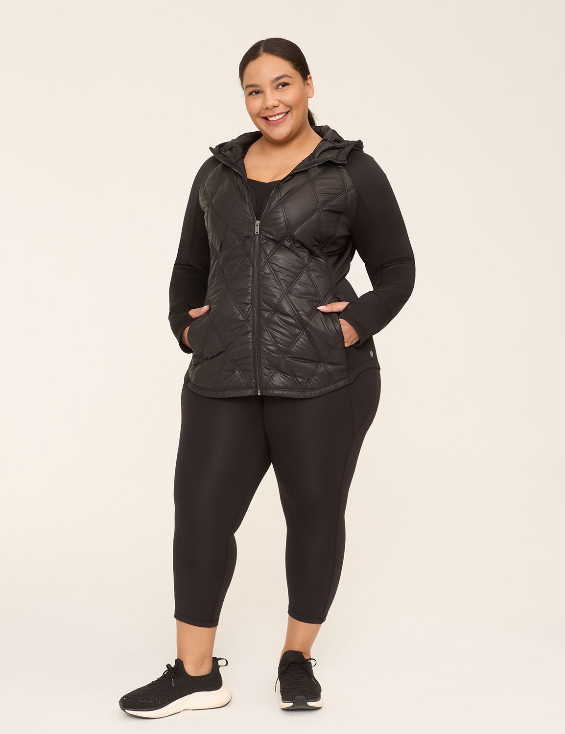 LIVI Quilted Hooded Performance Shi | LaneBryant