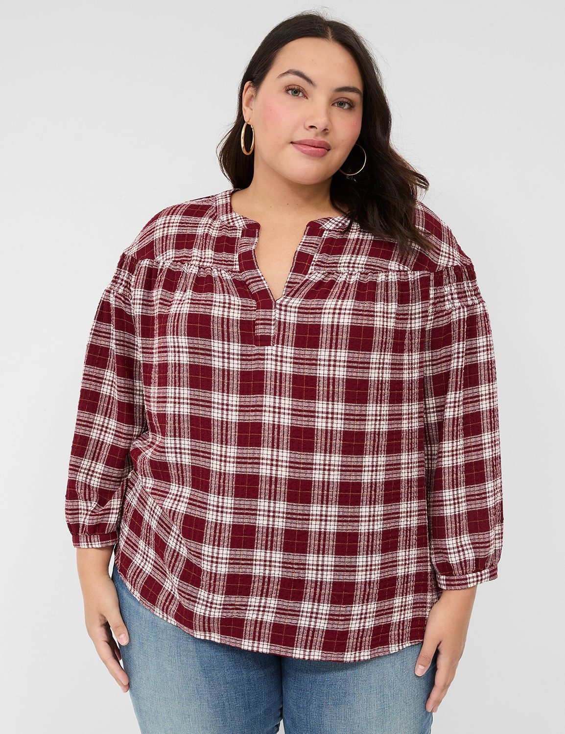 Red Plus Size Blouses & Dressy Shirts | Lane Bryant