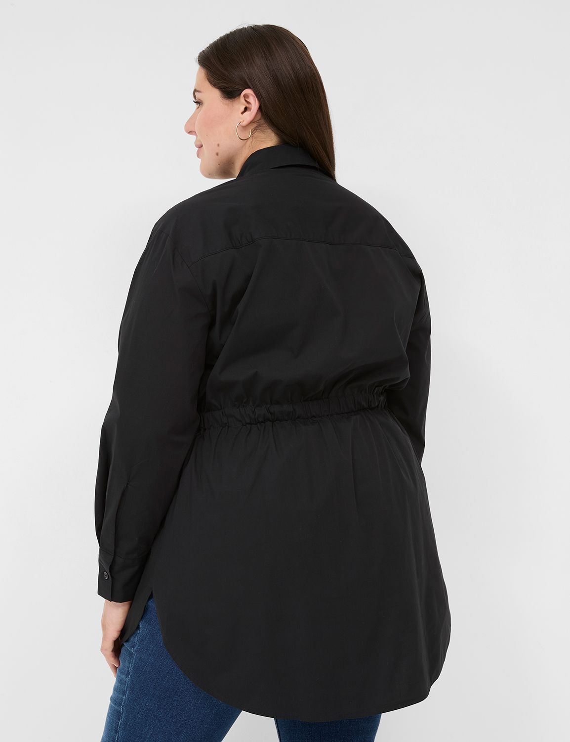 Classic Long Sleeve Button Down Tun | LaneBryant