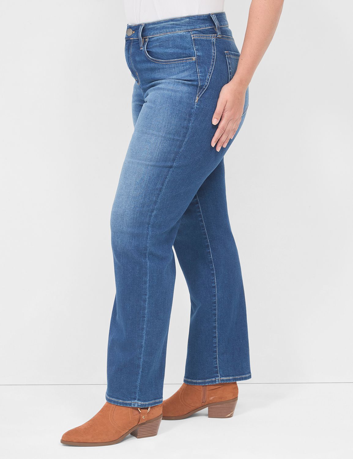 Signature Fit High-Rise Relaxed Boot Jean | LaneBryant
