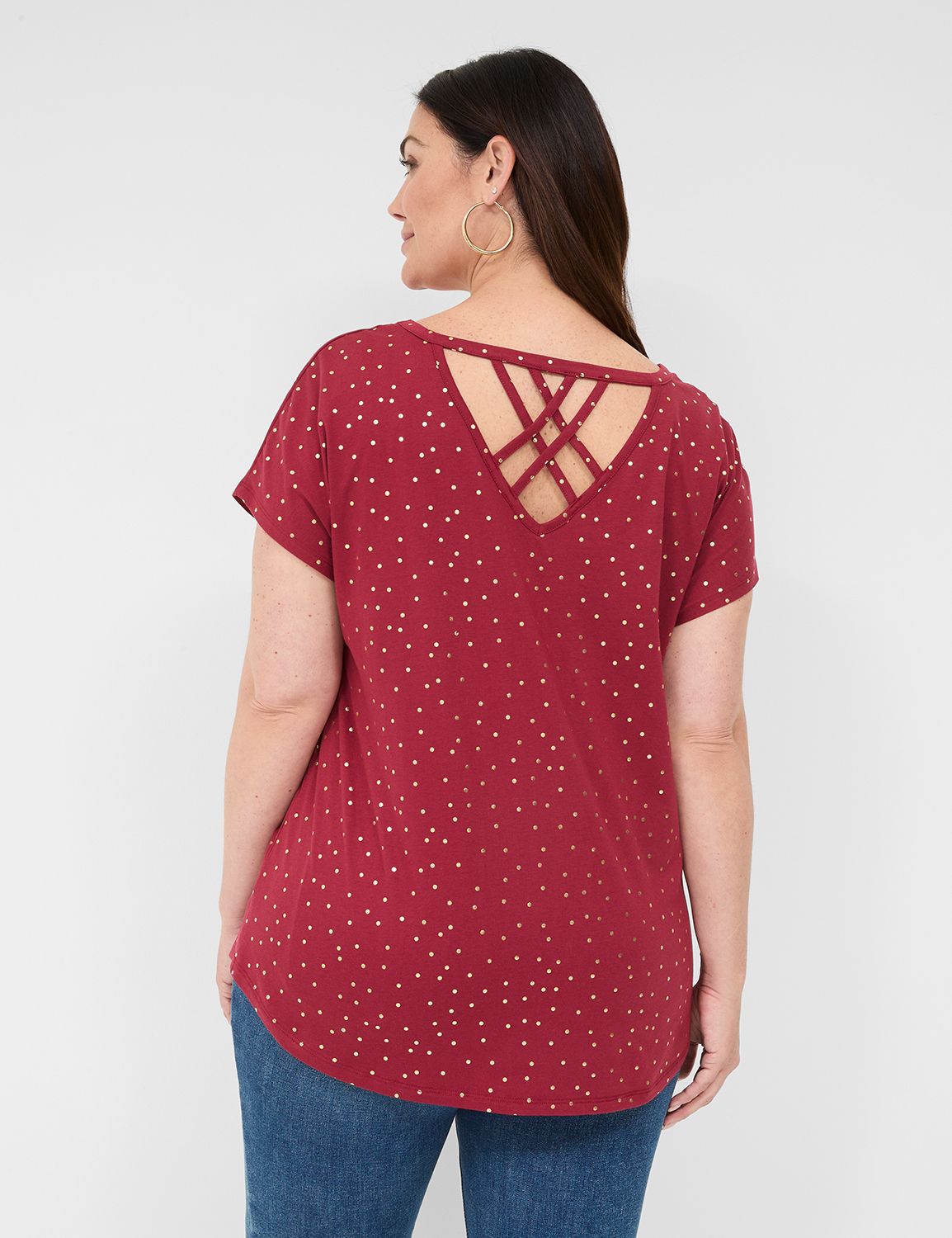 Strappy-Back Tee | LaneBryant