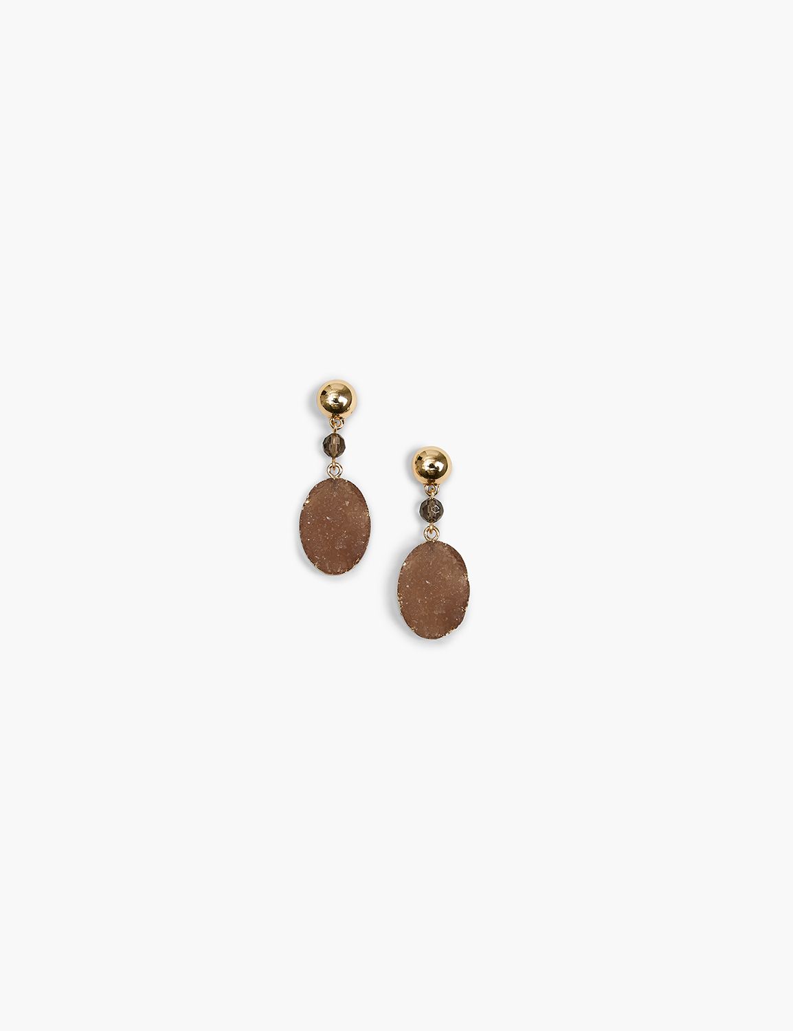 Druzy Drop Earrings LaneBryant