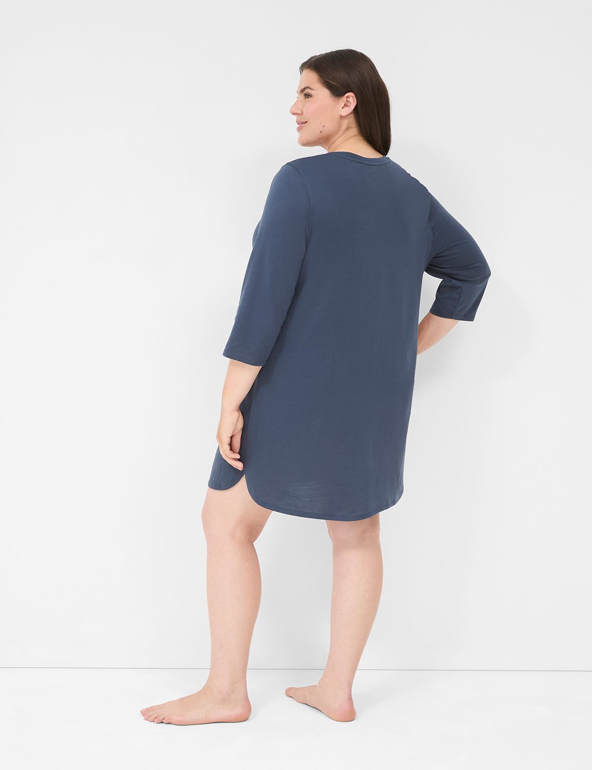 CVC 3/4 Sleeve Sleepshirt 1142264 F | LaneBryant