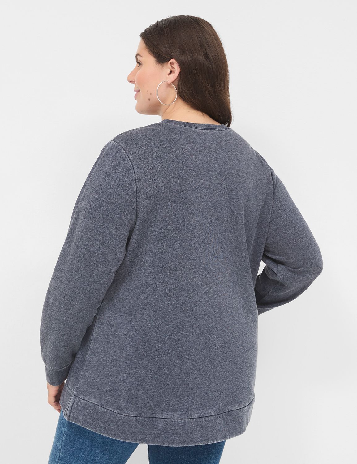 Copy of Long Sleeve Crew Neck Sweat | LaneBryant