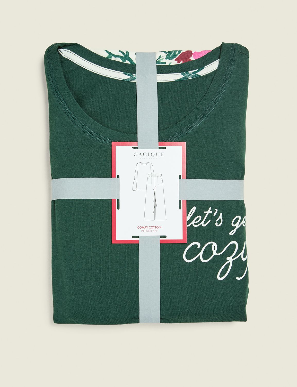 CVC Top 95/5 Block Pant Packaged PJ | LaneBryant