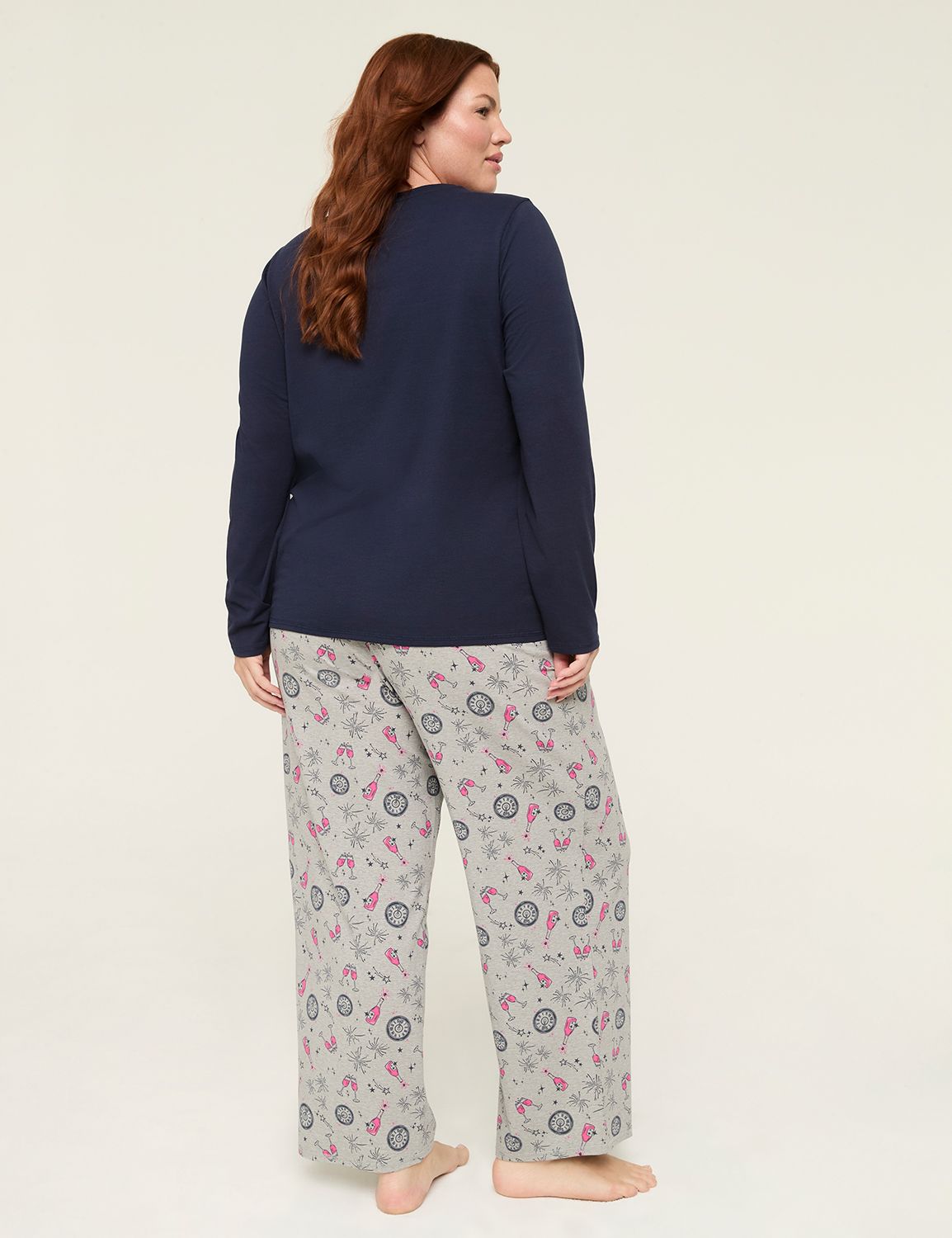 CVC Top 95/5 Block Pant Packaged PJ | LaneBryant