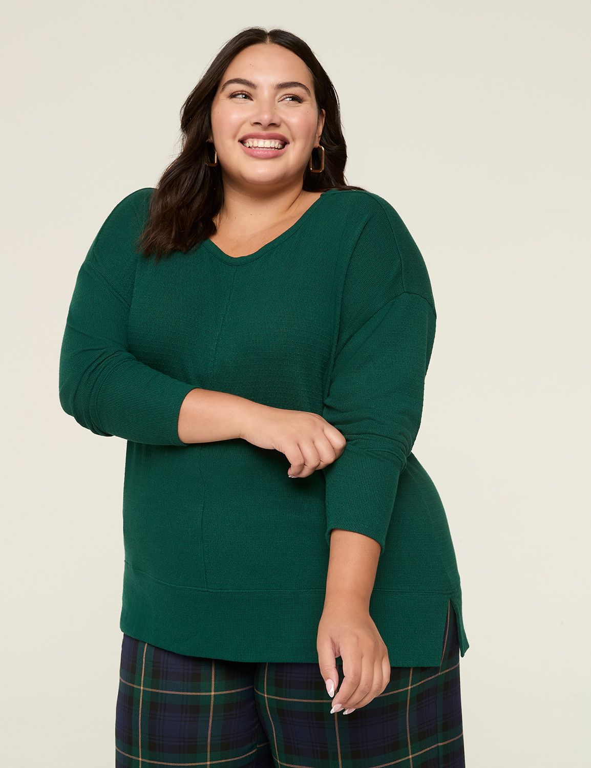 Classic Long Sleeve Dolman Tunic Te | LaneBryant