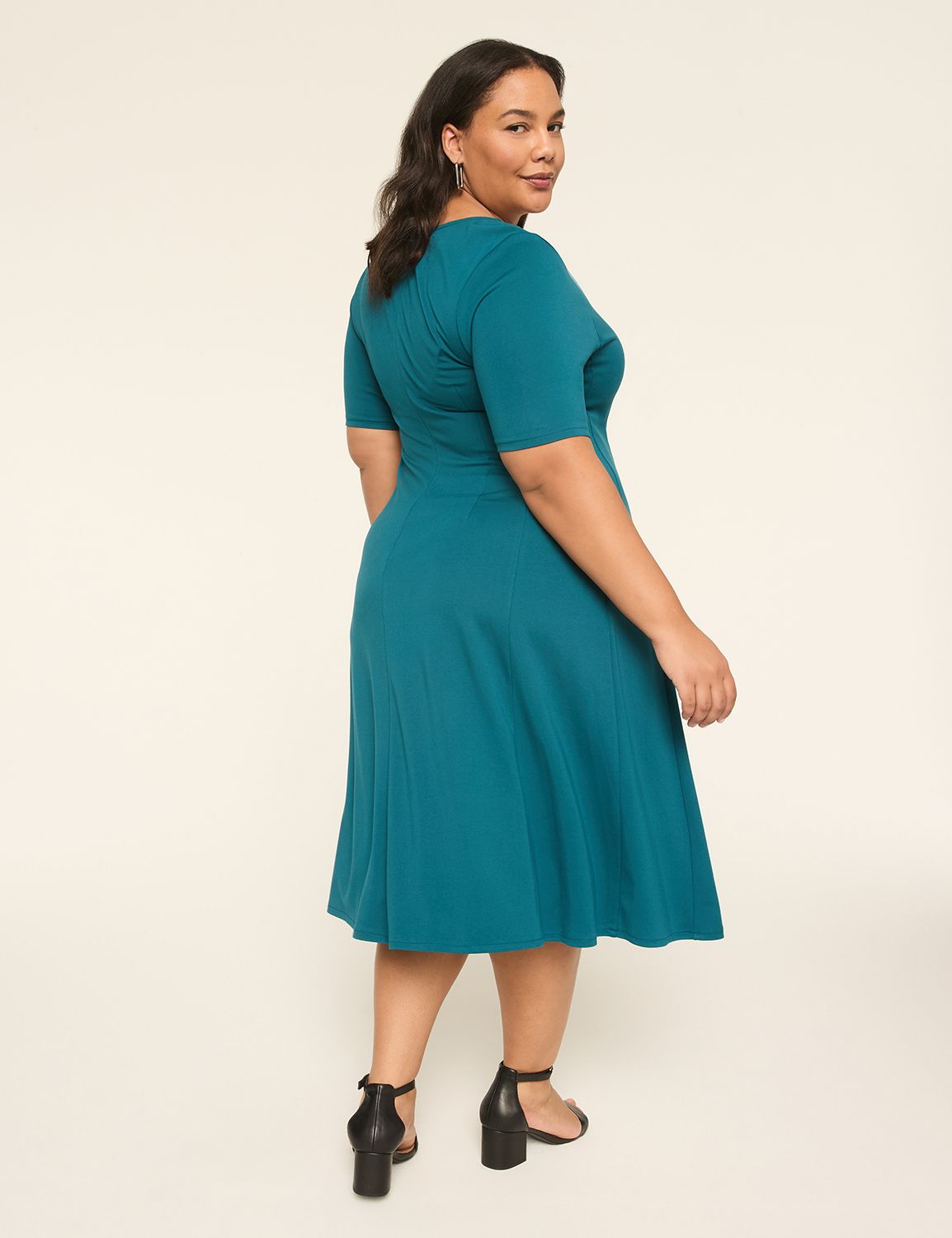 PERFECT SLEEVE VNECK ALINE DRESS 11 | LaneBryant