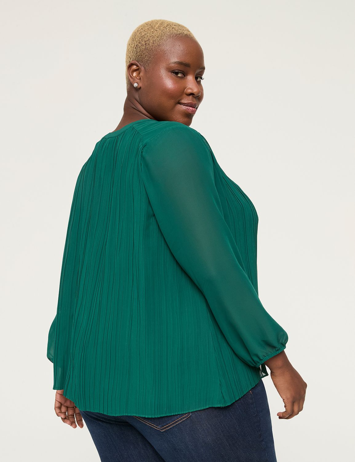 Swing Bracelet Sleeve Collared Butt | LaneBryant