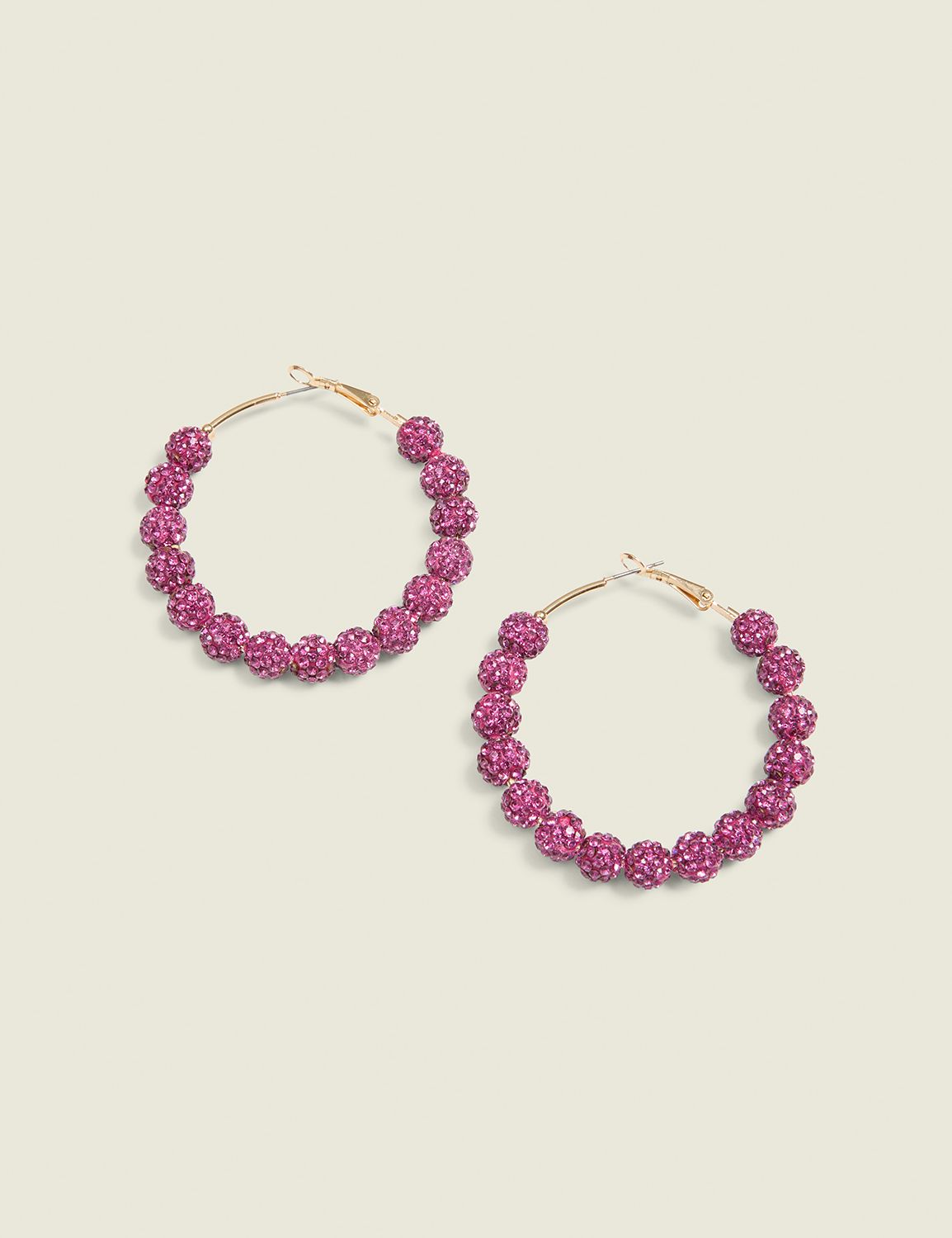 Pink Fireball Hoop Earrings | LaneBryant