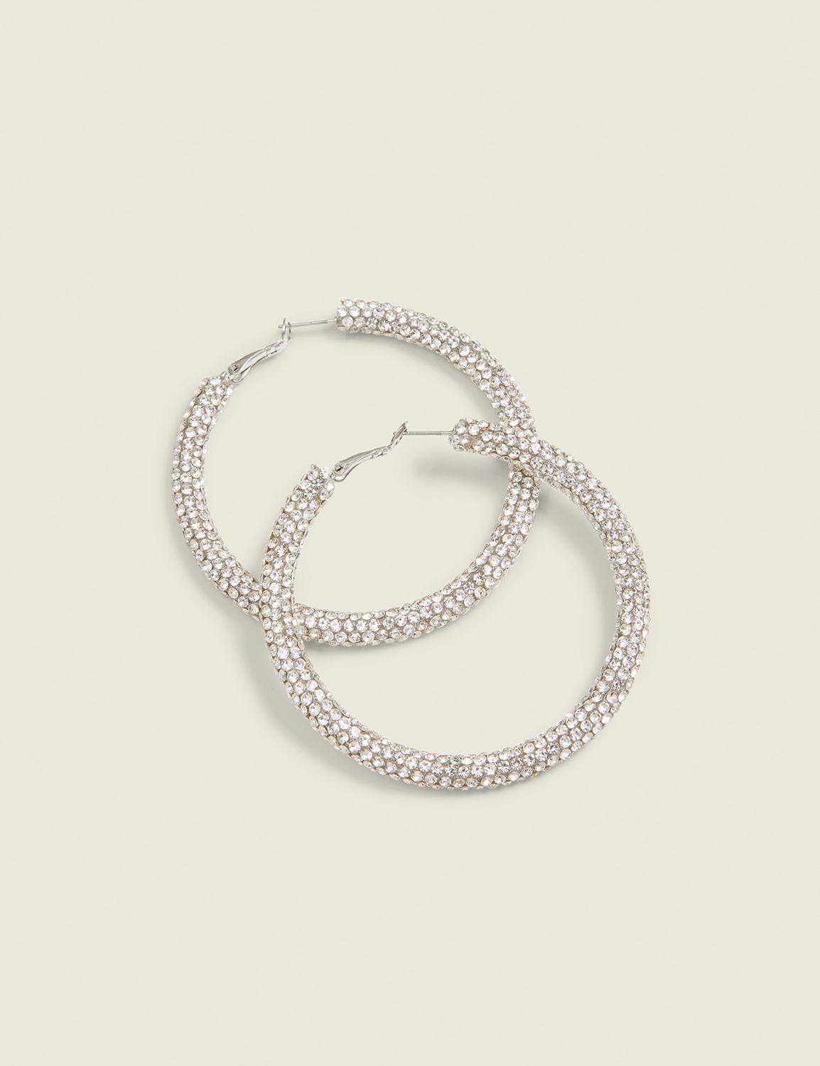 Silver pave earrings store