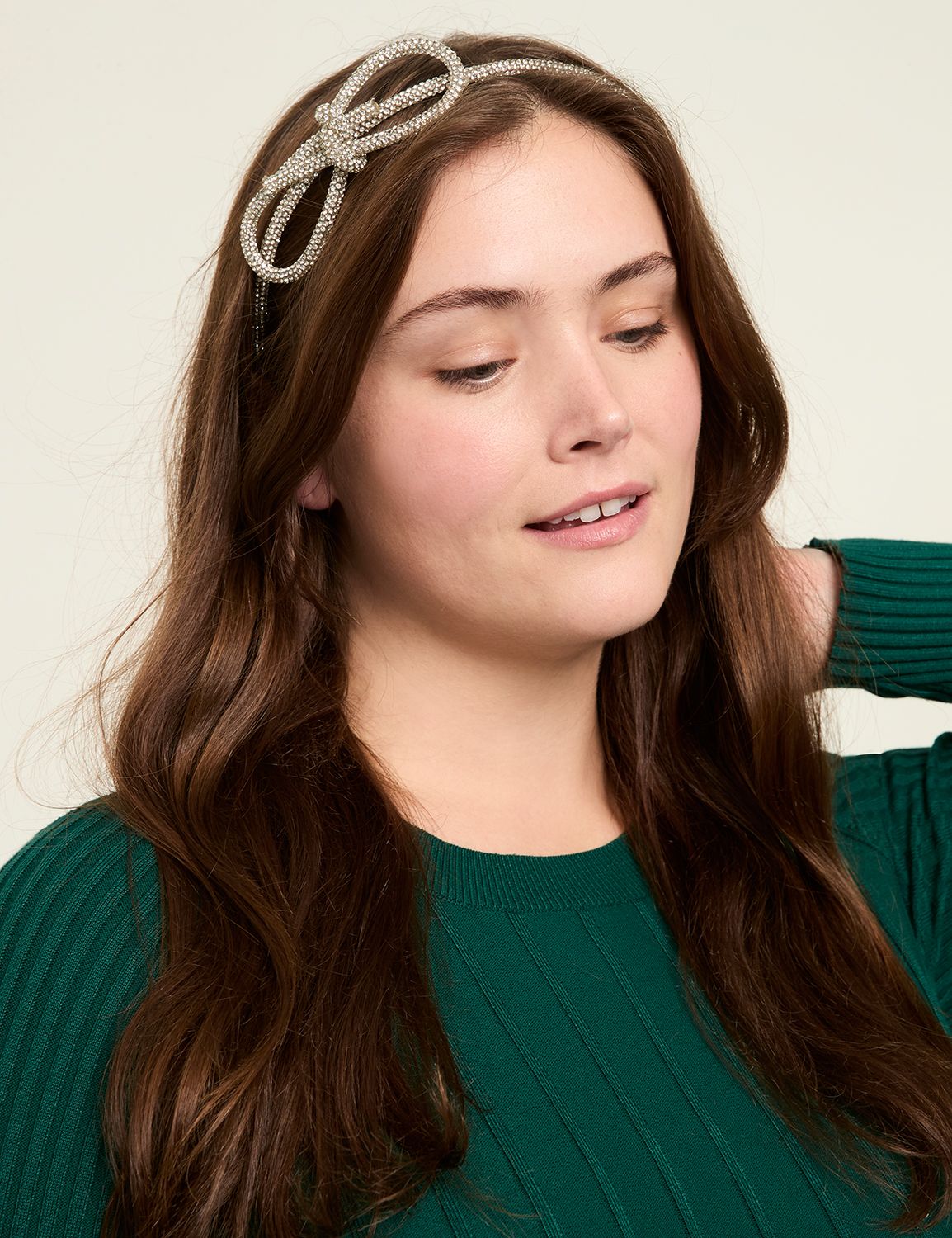Pave Bow Embellished Headband | LaneBryant