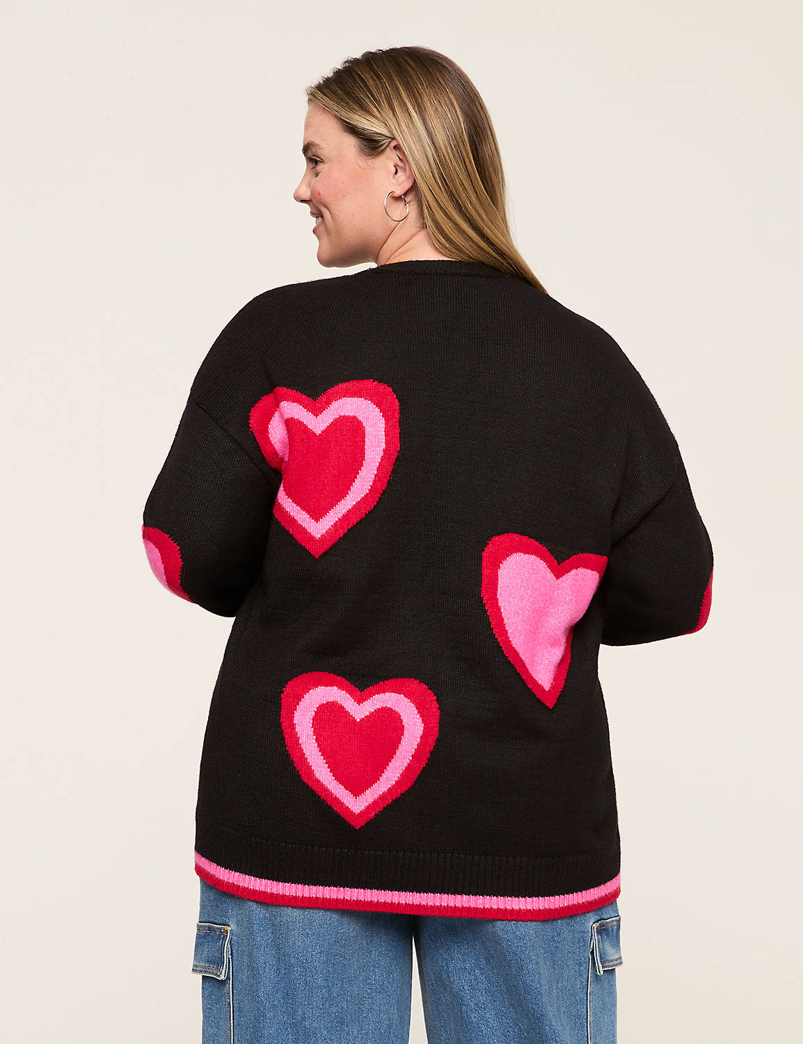 Open-Front Heart Cardigan | LaneBryant Open-Front Heart Cardigan | LaneBryant