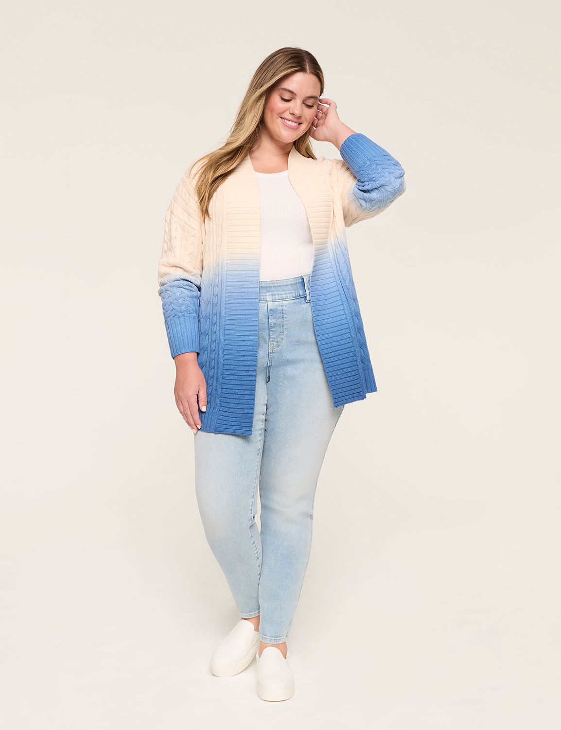 HIGH RISE TIGHTER TUMMY PULL ON JEG | LaneBryant