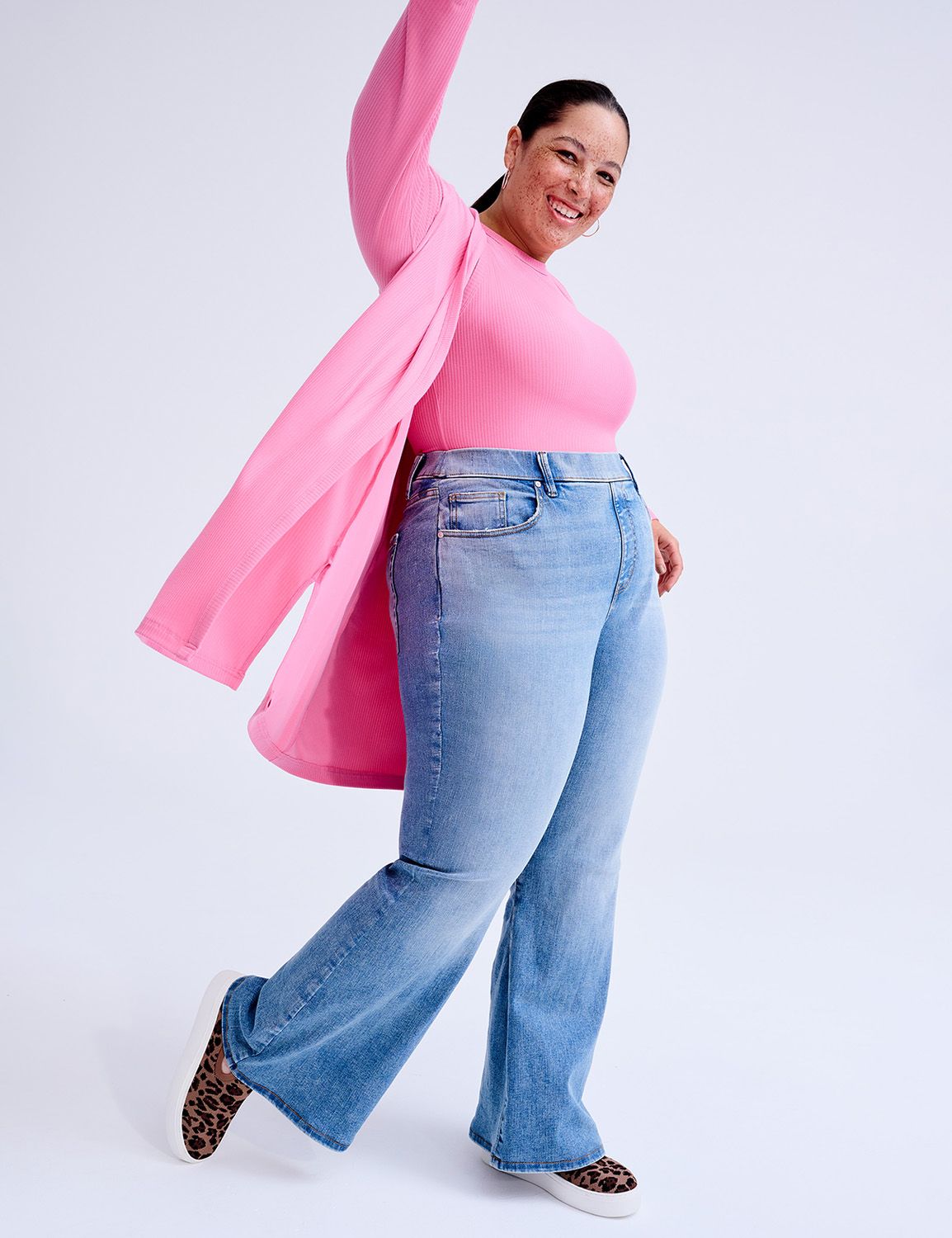 HIGH RISE TIGHTER TUMMY FLARE- MED | LaneBryant