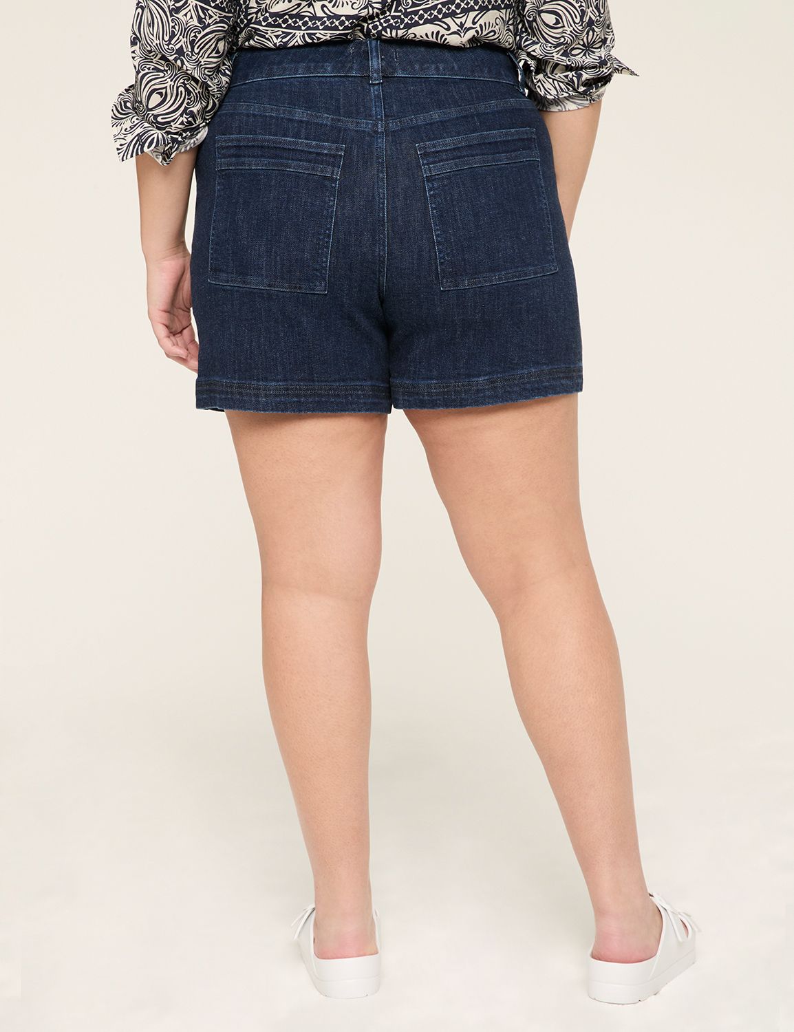 HIGH RISE POSH SHORT- DARK WASH 114 | LaneBryant