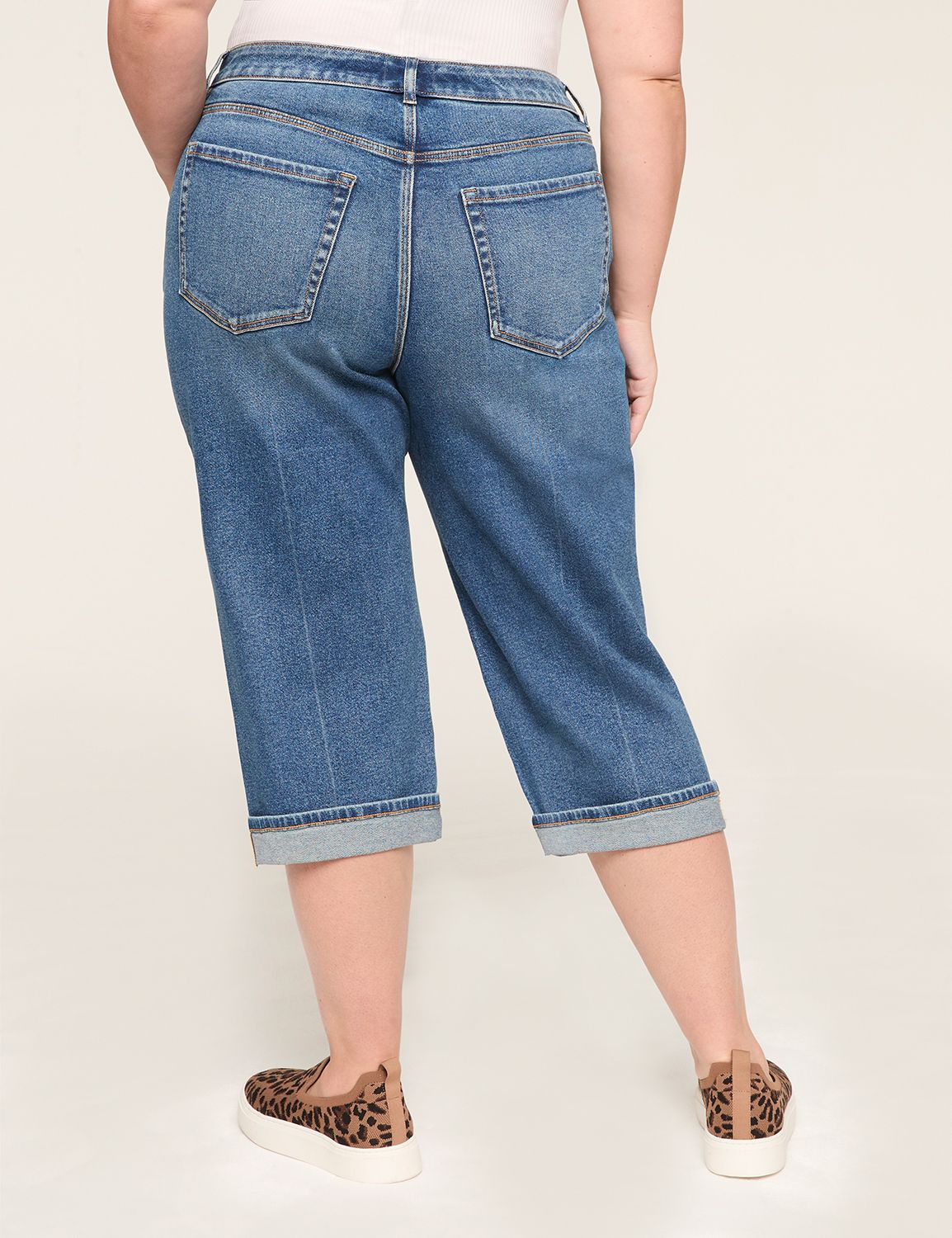 Boyfriend Fit Capri Jean | LaneBryant