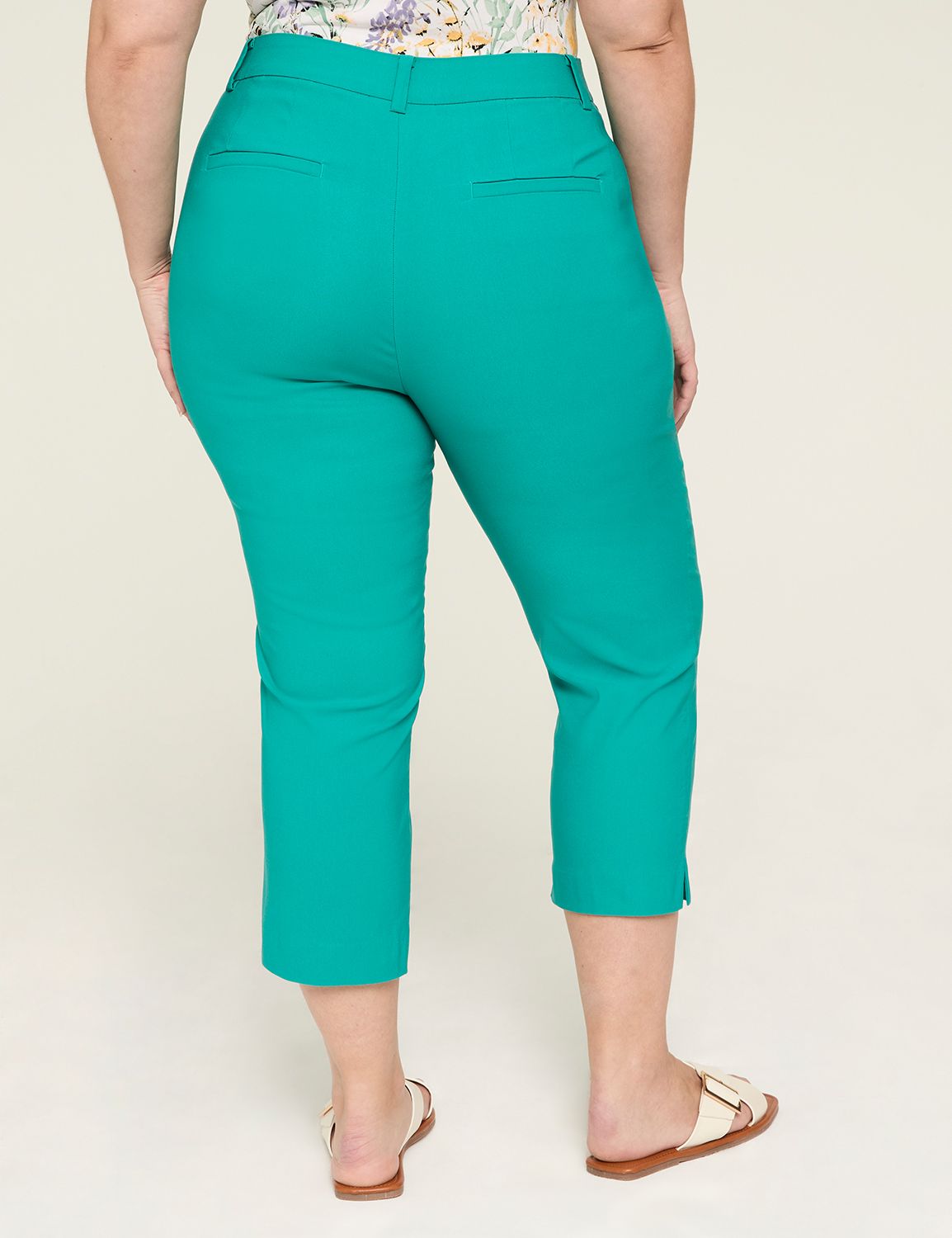 The 4-Season Slim Capri-Solid/Print | LaneBryant