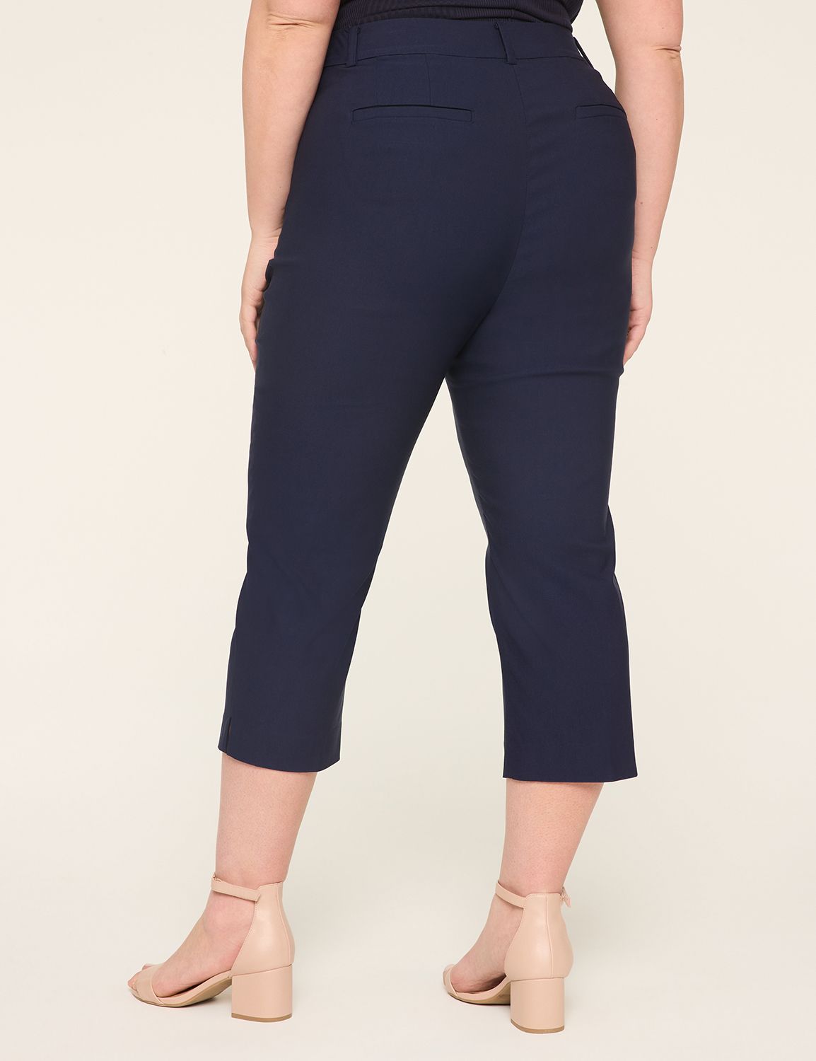 The 4-Season Slim Capri-Solid/Print | LaneBryant
