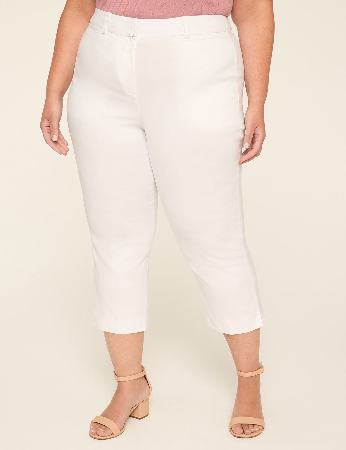 The 4-Season Slim Capri-Solid/Print | LaneBryant