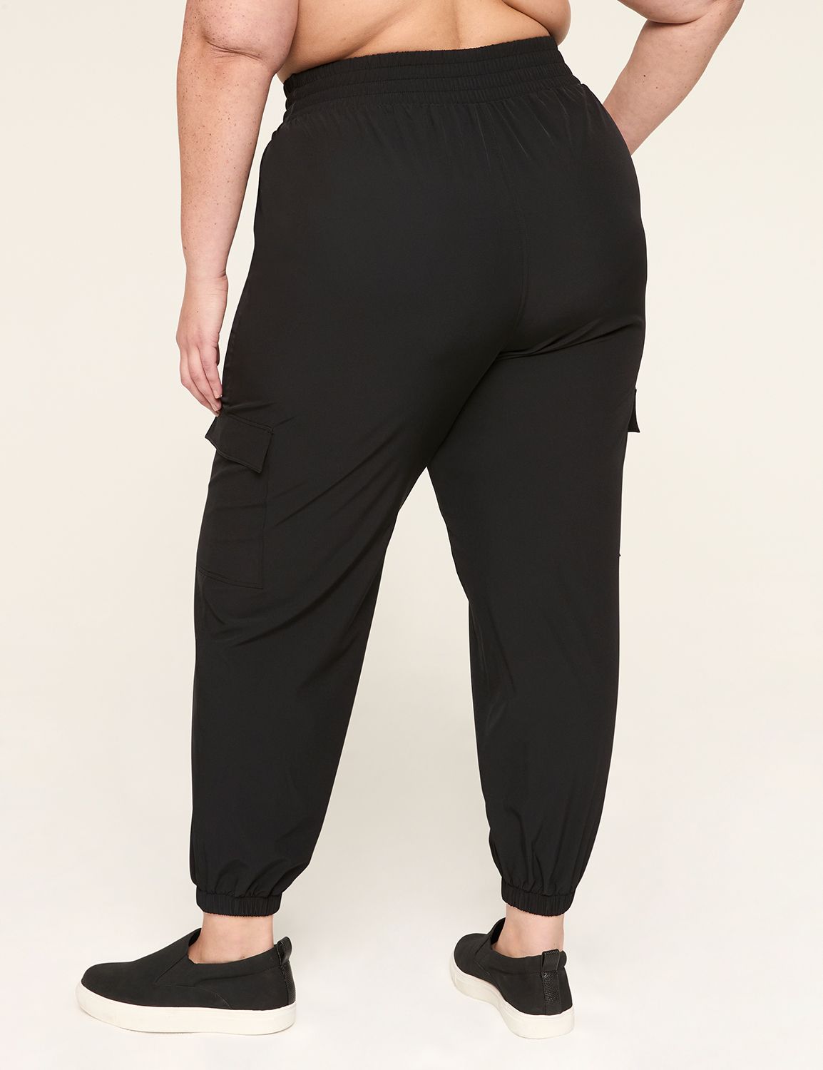 LIVI Mid Rise Woven Full Length Car | LaneBryant