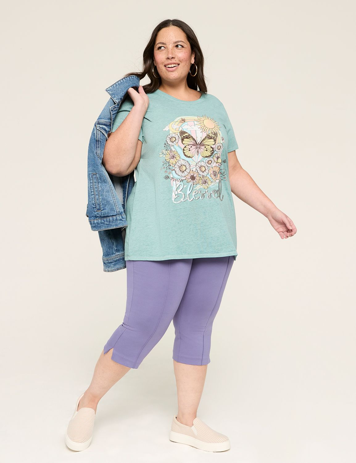 PULLON PONTE PEDAL PUSHER - 1144680 | LaneBryant