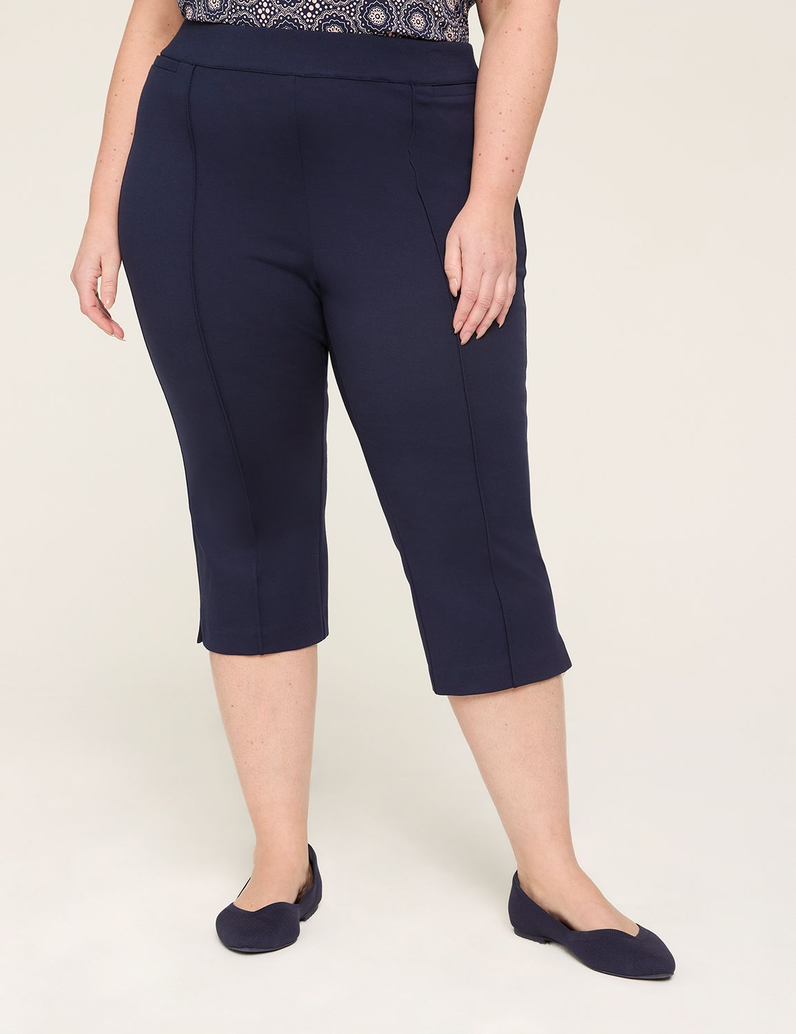 PULLON PONTE PEDAL PUSHER - 1144680 | LaneBryant