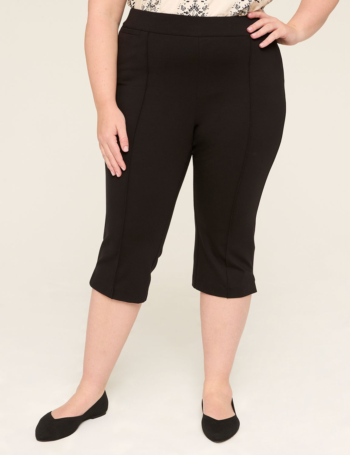 PULLON PONTE PEDAL PUSHER - 1144680 | LaneBryant