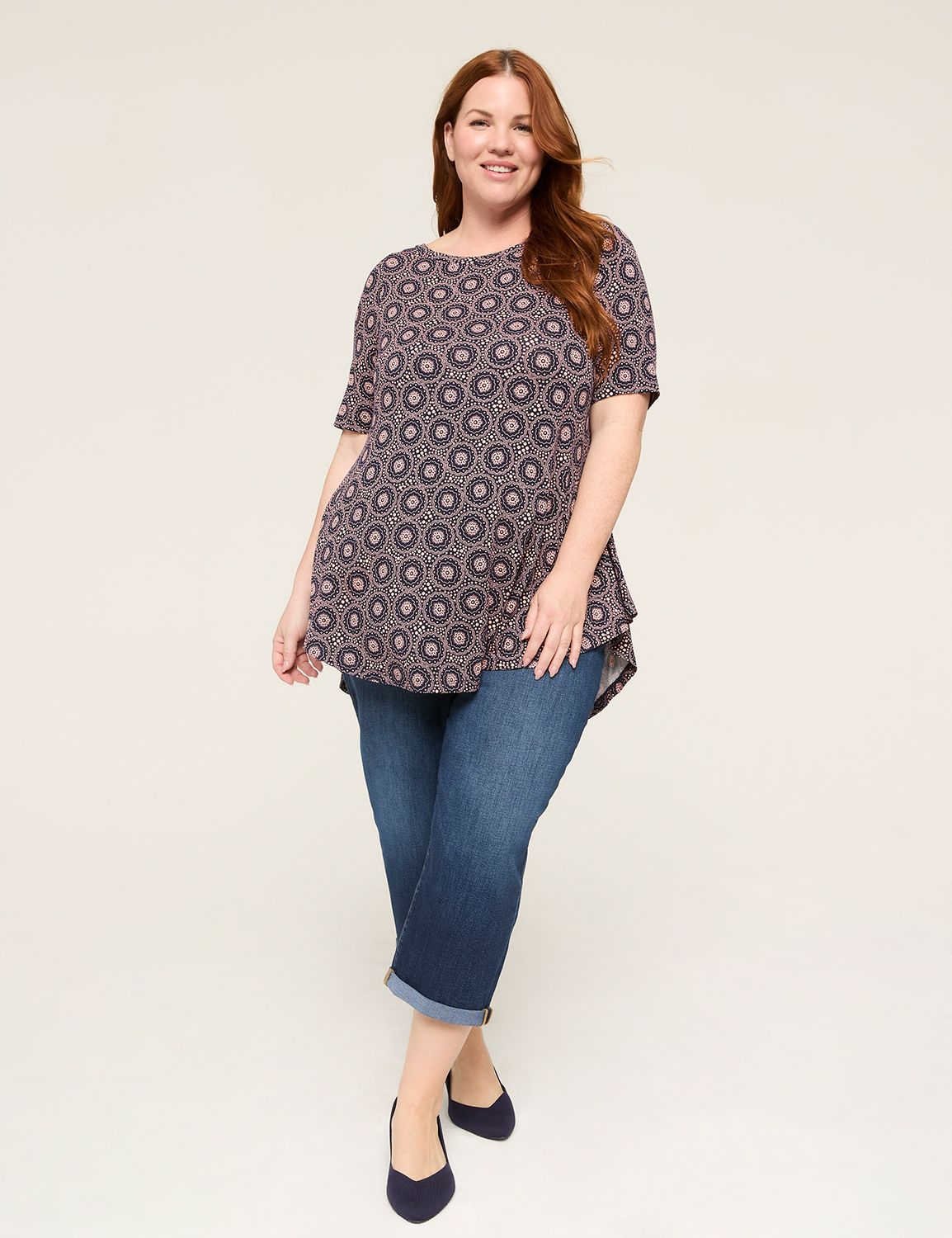 Perfect Sleeve Boat Neck Max Swing | LaneBryant