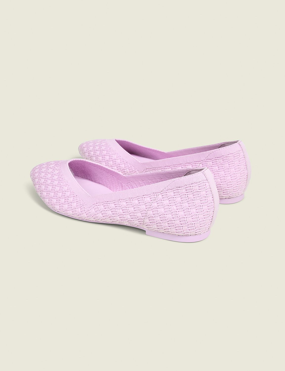 STRETCH KNIT POINTED TOE BALLET FLA | LaneBryant