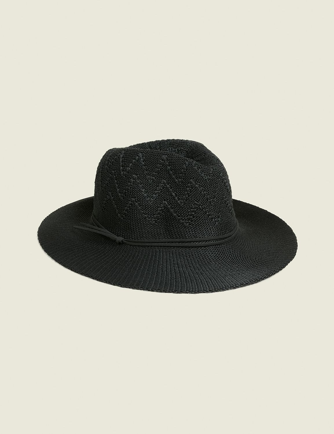 BLACK FEDORA HAT S 1146333 | LaneBryant