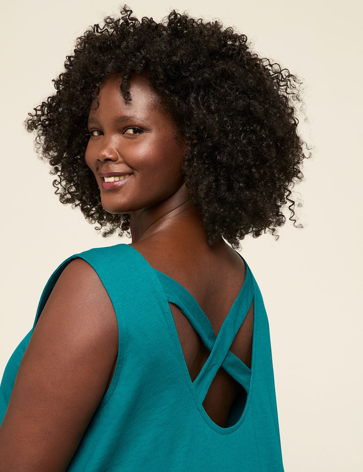 CVC Cross Back Tunic Tank and 95/5 | LaneBryant