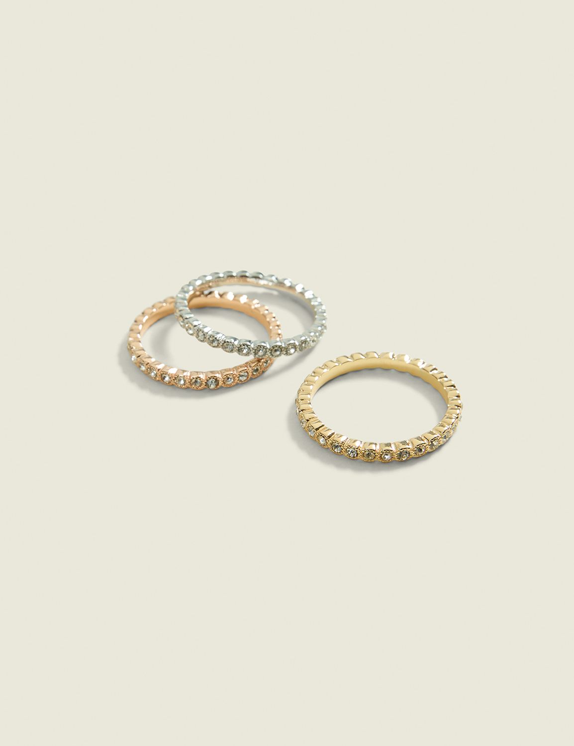 Mixed Metal Ring Stack | LaneBryant