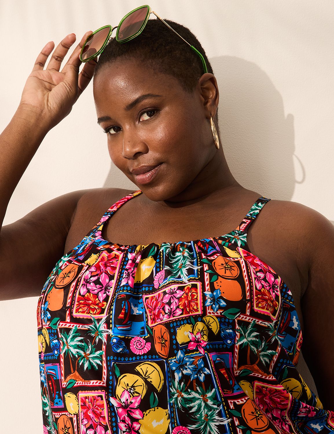 Plus Size | Blouson Unlined UW Tankini 1145155 | LaneBryant