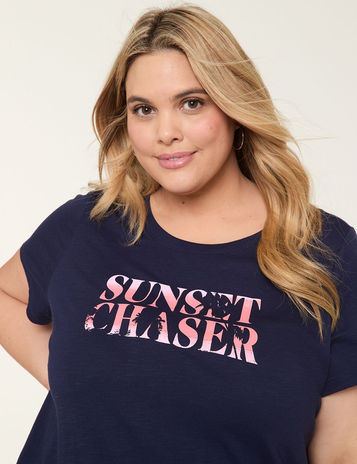 Classic Short Sleeve Crew Neck Tee | LaneBryant