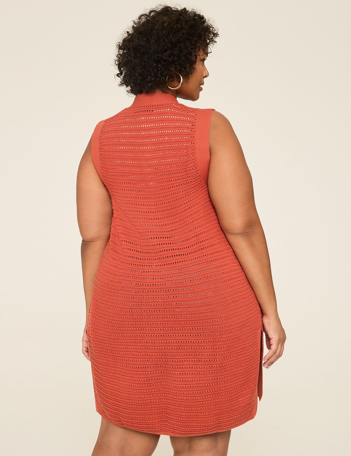 Classic Sleeveless Button Front Swe | LaneBryant
