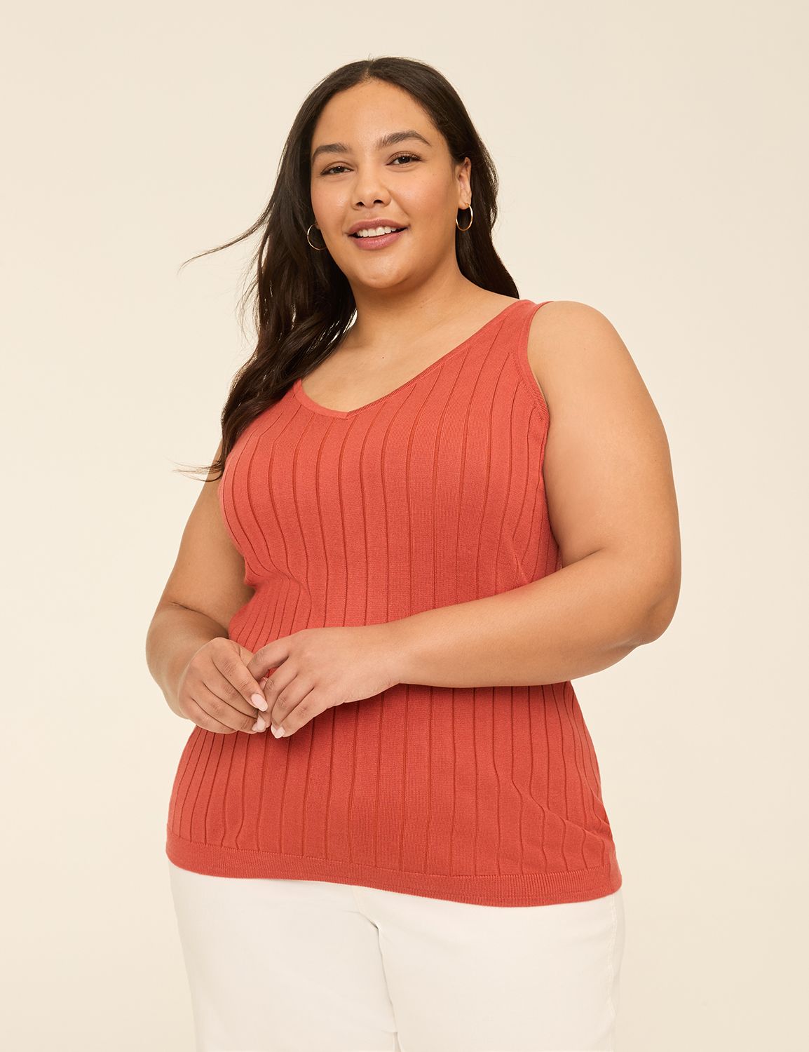 Classic Rib Sweater Tank 1147155 | LaneBryant