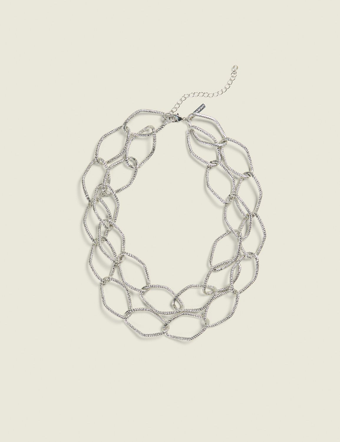 Silver Chain Multi Row Necklace | LaneBryant