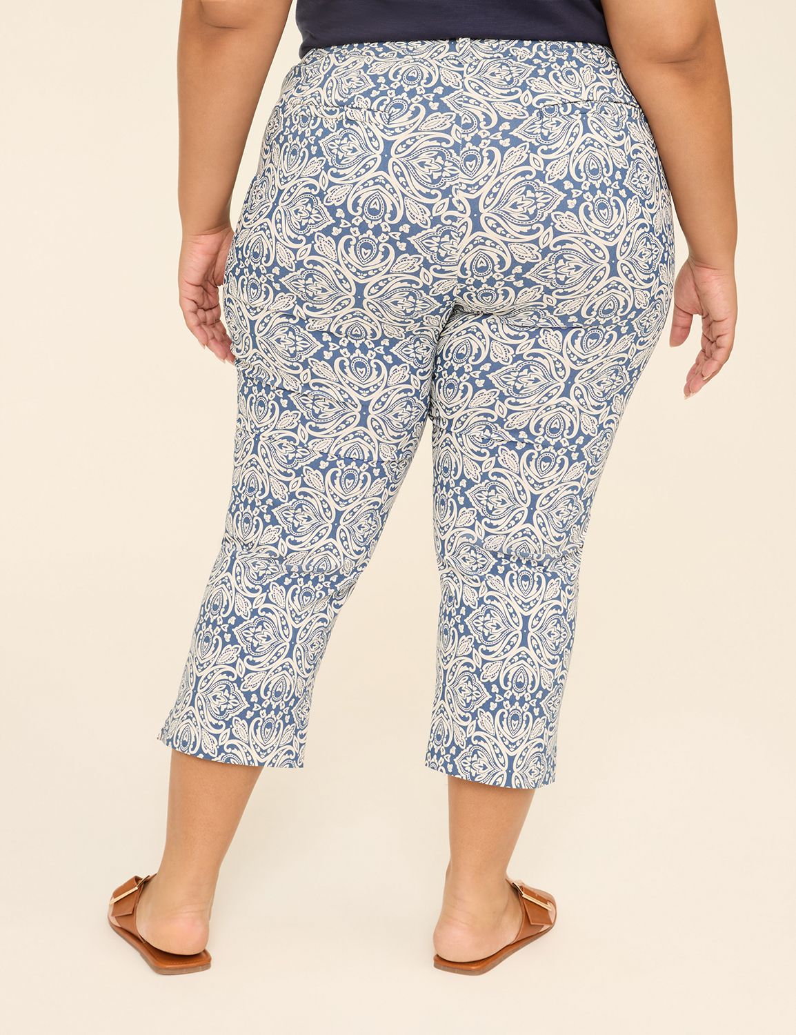 The 4-Season Slim Capri-Print - 114 | LaneBryant