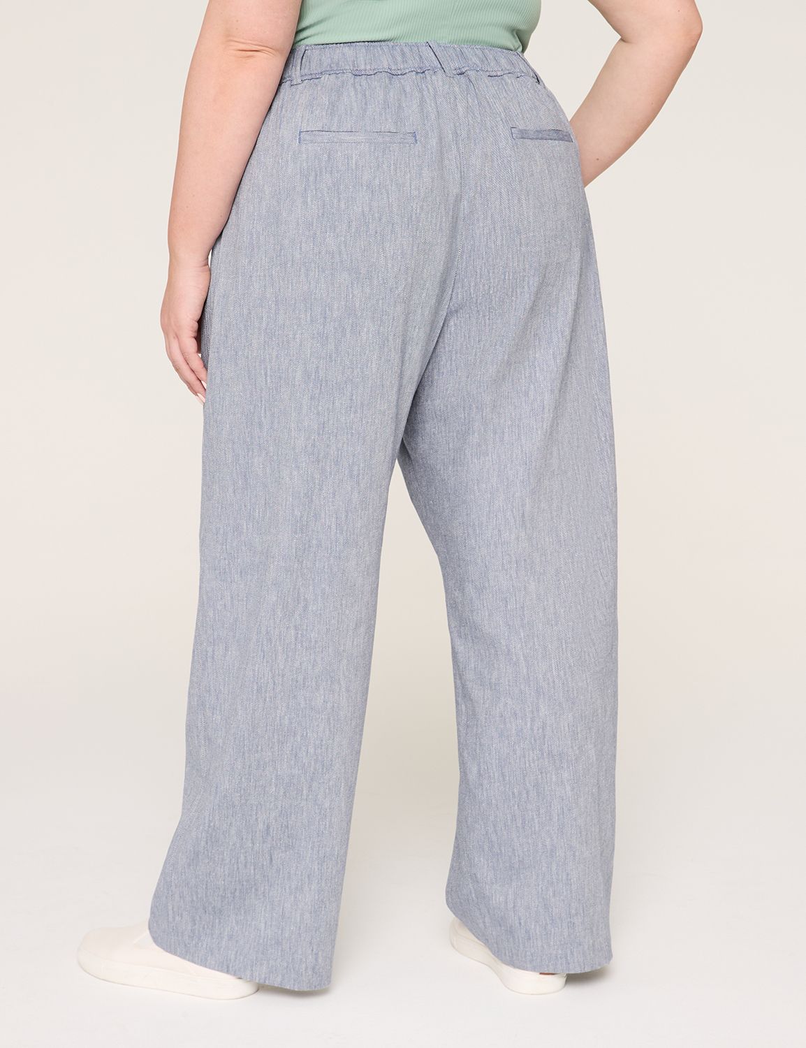 PULLON LINEN RELAXED STRAIGHT - 114 | LaneBryant