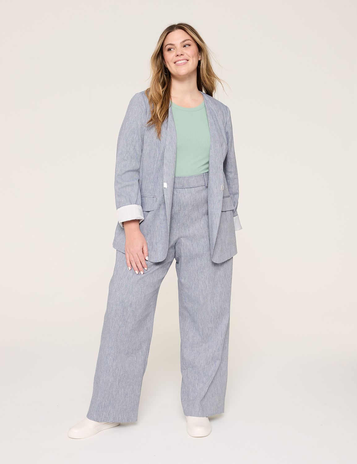 PULLON LINEN RELAXED STRAIGHT - 114 | LaneBryant