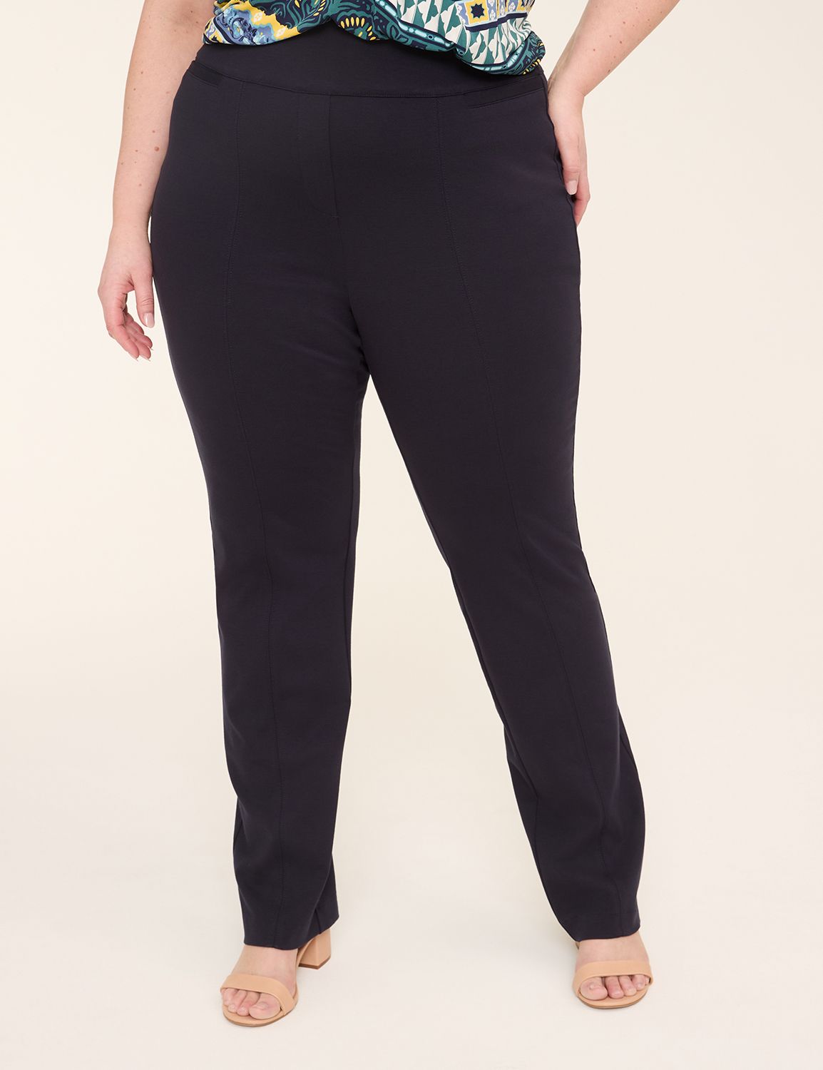 Pull-On Ponte Straight YR ADJACENT | LaneBryant